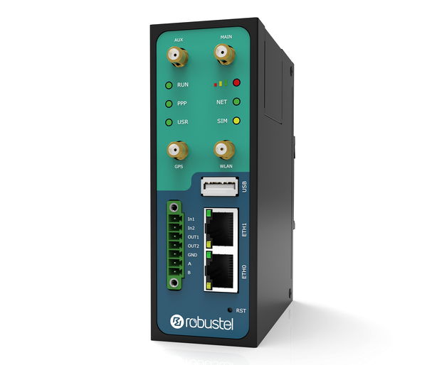 Industrial LTE Router R3000-4L: DIN rail/wall |1ST-embedded