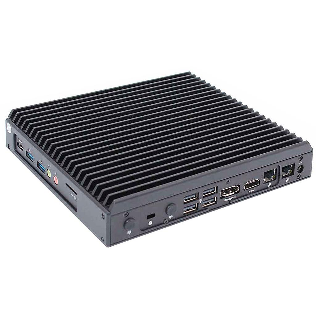 Fanless Industrial miniPC with AMD Ryzen 5 2500U / V1605B CPU 1ST-VHFP30