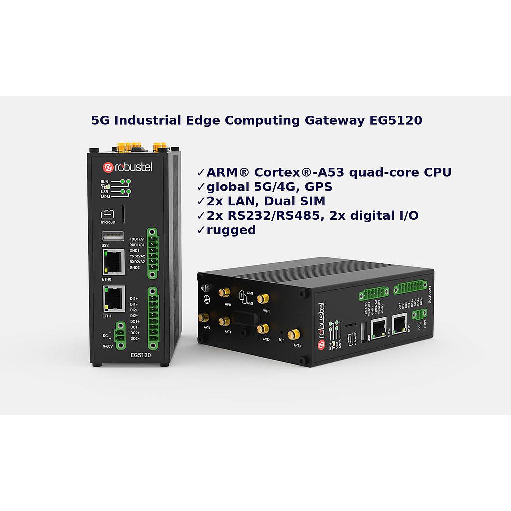 5G Industrial Edge Computing Gateway EG5120 | 1ST-embedded